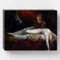 Nightmare by Henry Fuseli Gothic Macabre Dark Art Wooden Box Sign | Zazzle