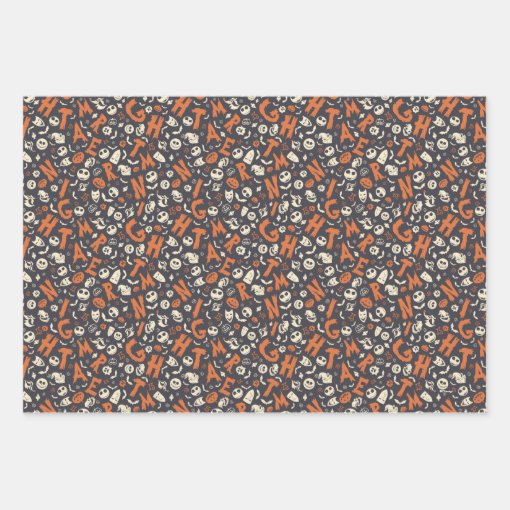 Nightmare Character Toss Pattern Wrapping Paper Sheets | Zazzle