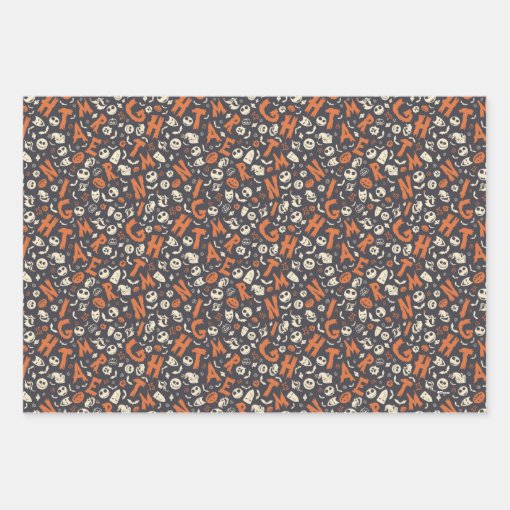 Nightmare Character Toss Pattern Wrapping Paper Sheets | Zazzle