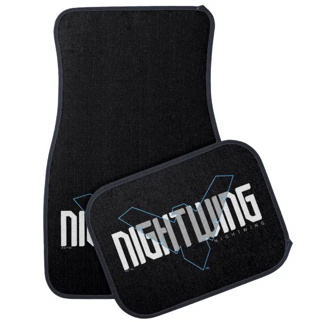 Nightwing Hi-Tech Name Graphic Car Floor Mat | Zazzle