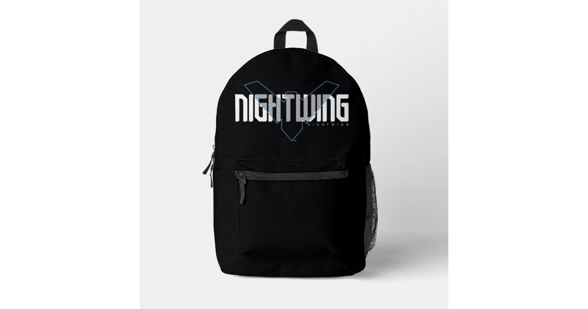 Nightwing Hi-Tech Name Graphic Printed Backpack | Zazzle