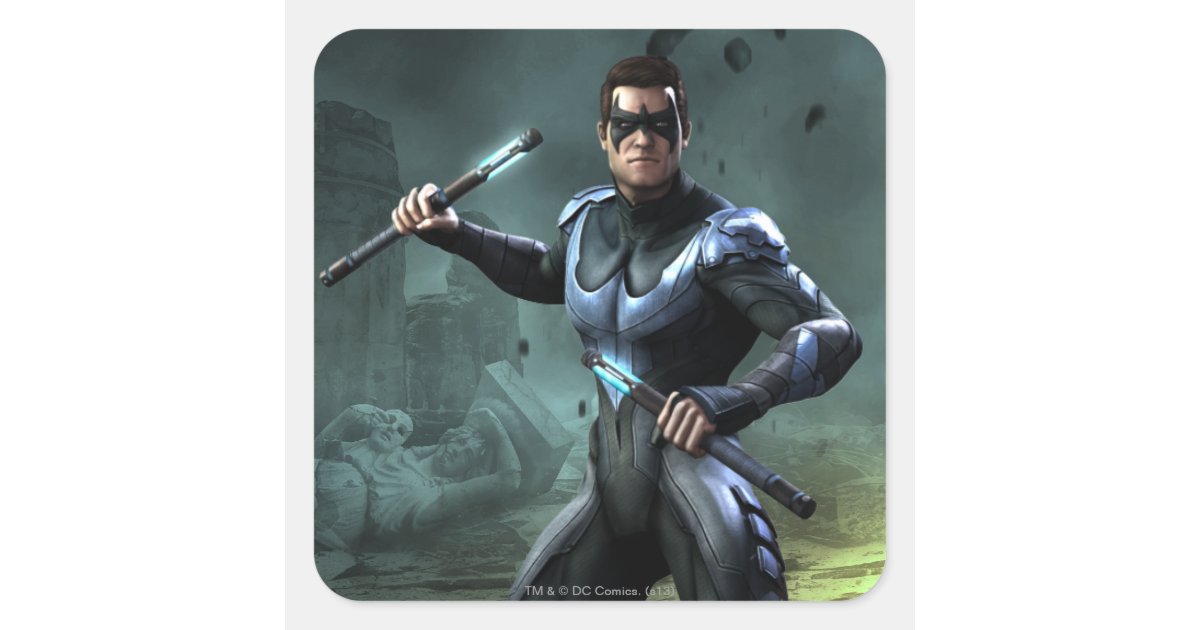 Nightwing Square Sticker | Zazzle