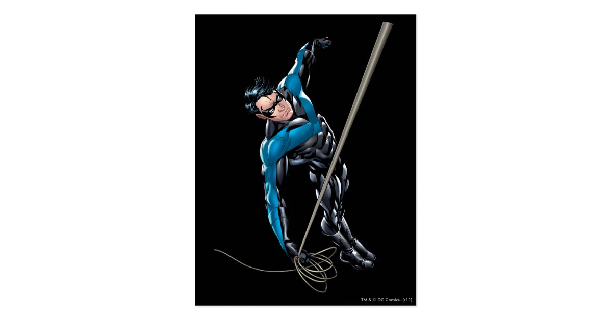 Nightwing with rope postcard | Zazzle.com