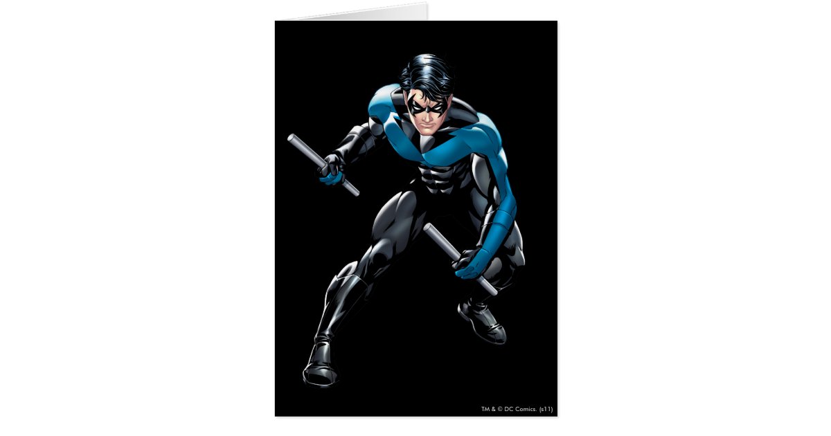 Nightwing with Weapons | Zazzle