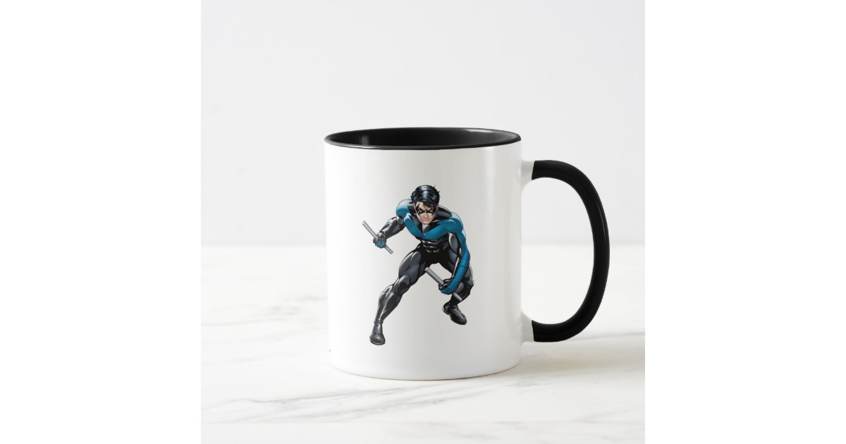 Nightwing with Weapons Mug | Zazzle