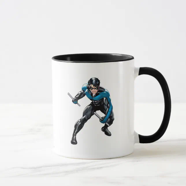 Nightwing with Weapons Mug | Zazzle