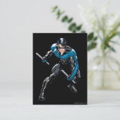 Nightwing with Weapons Postcard | Zazzle
