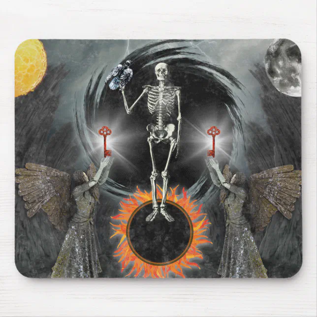 Nigredo Traditional Alchemy Putrefaction Black Sun Mouse Pad | Zazzle