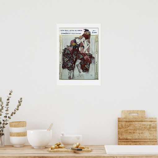Nijinsky dans La Peri — Ballets Russes Poster | Zazzle