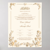 Nikah Certificate Poster | Zazzle