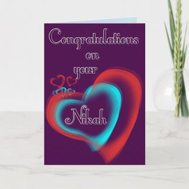 Nikah greetings card | Zazzle