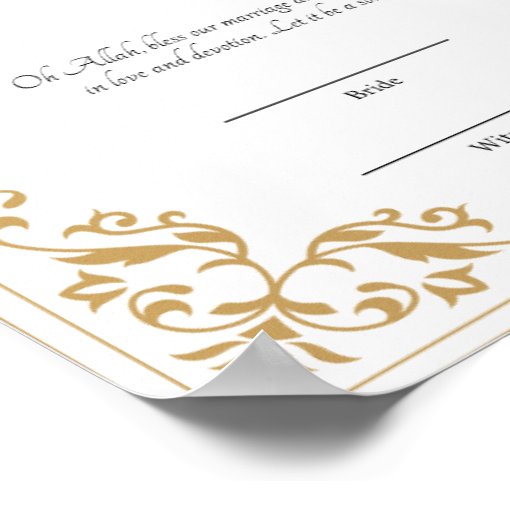 nikah nama poster | Zazzle