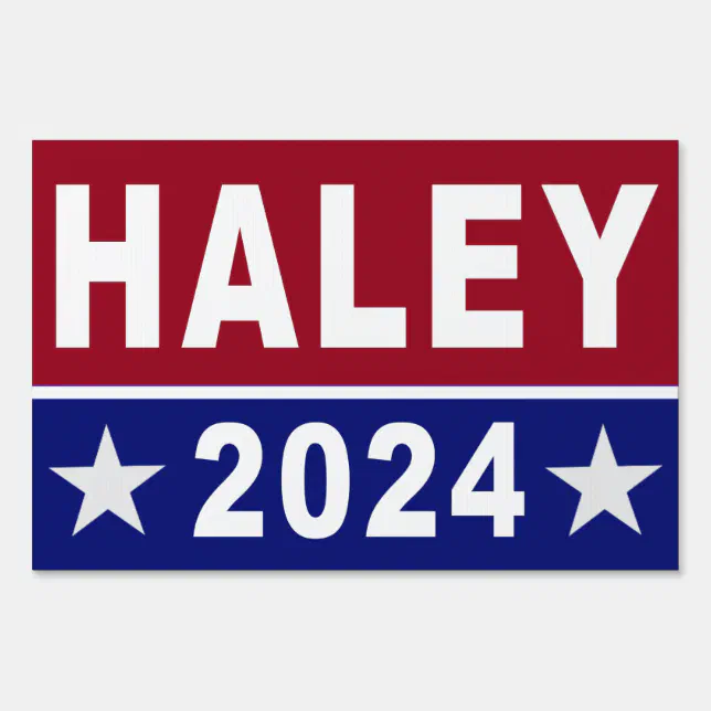 Nikki Haley for President Yard Sign 2024 | Zazzle