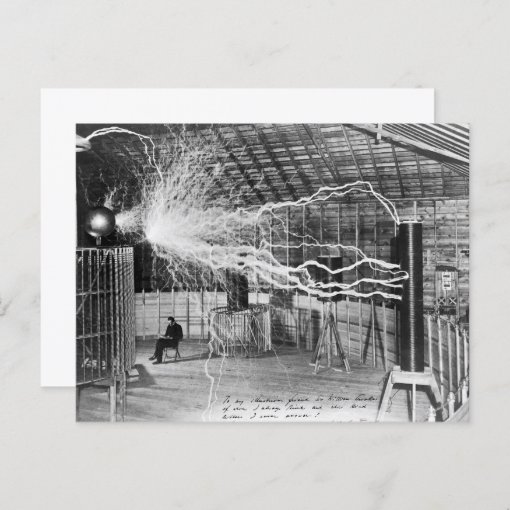 Nikola Tesla, Colorado Springs, 1899 Postcard | Zazzle
