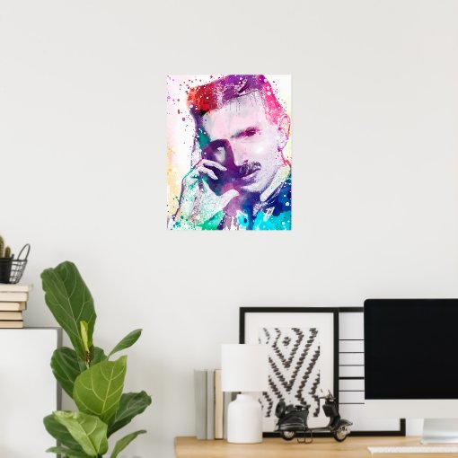 Nikola Tesla - Creative Genius Poster | Zazzle