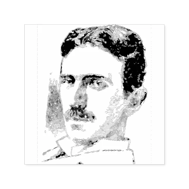 Nikola Tesla Drawing Self-inking Stamp | Zazzle