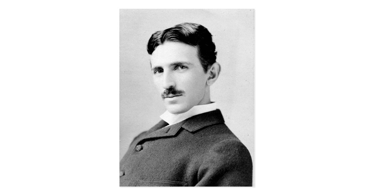 Nikola Tesla Portrait Postcard | Zazzle.com