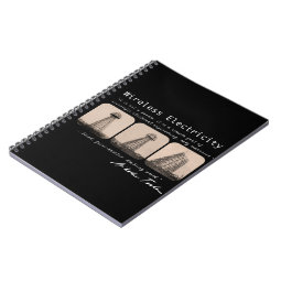 Nikola Tesla Tower Notebook | Zazzle