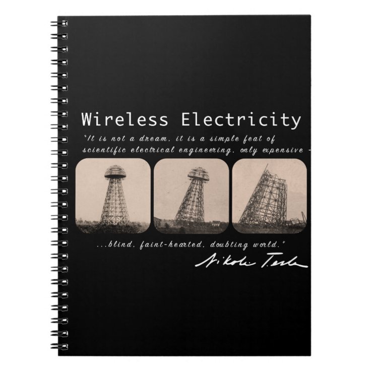 Nikola Tesla Tower Notebook | Zazzle