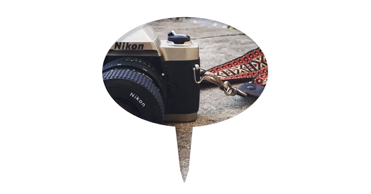 Nikon Film Camera Cake Topper | Zazzle