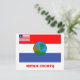 Nimba County Flag with Name Postcard | Zazzle