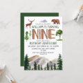 Nine Explorer Boy Birthday Invitation | Zazzle