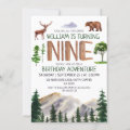 Nine Explorer Boy Birthday Invitation | Zazzle