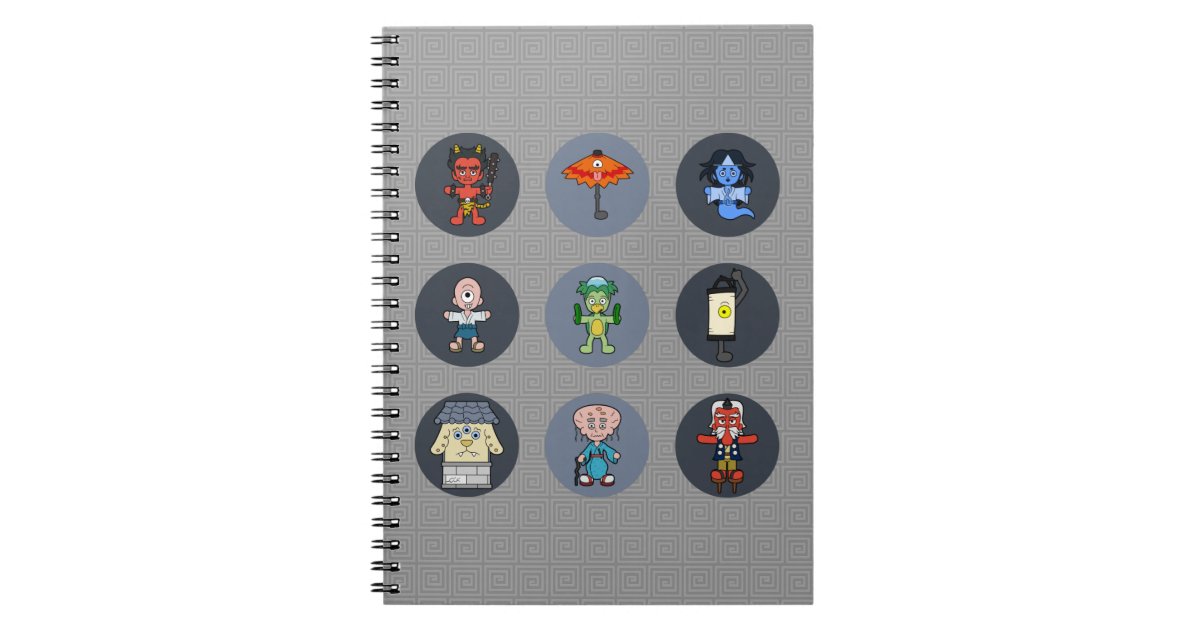 Nine Japanese Yokai Monster Notebook | Zazzle