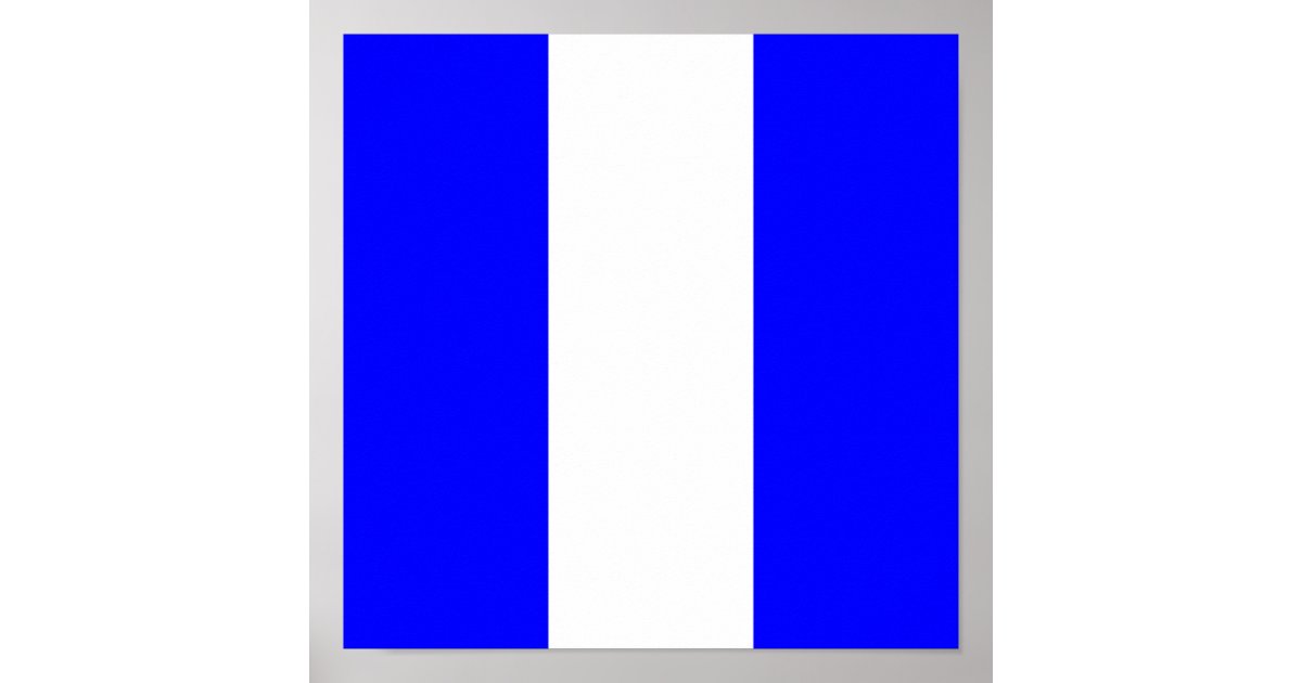 nine maritime nautical alphabet number symbol flag poster | Zazzle