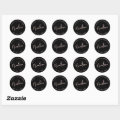 Nineteen | Rose gold Lettering 19th Birthday Favor Classic Round ...