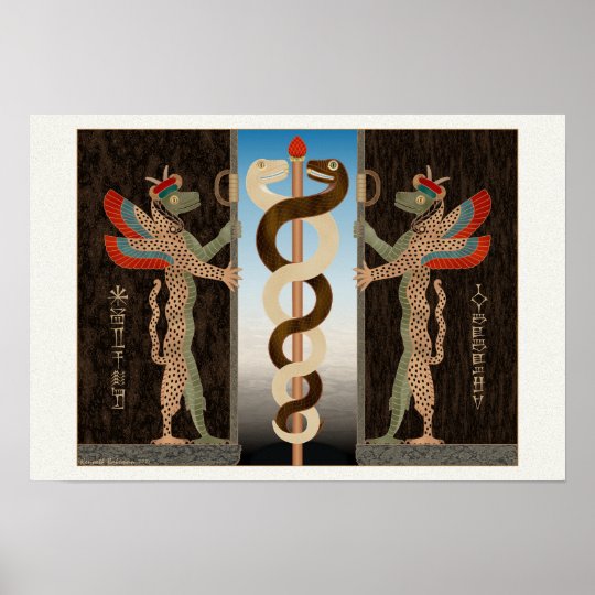 Ningishzida Serpents Poster | Zazzle.com