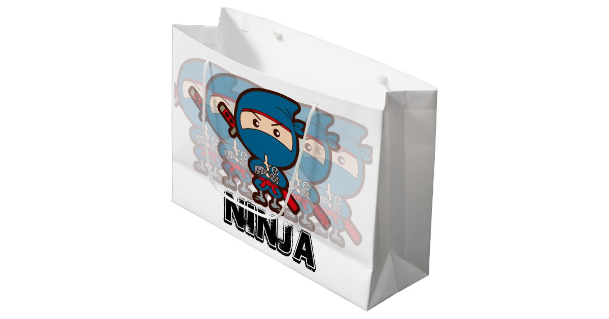 Ninja Boy Large Gift Bag | Zazzle
