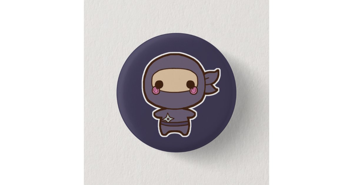 Ninja Button | Zazzle