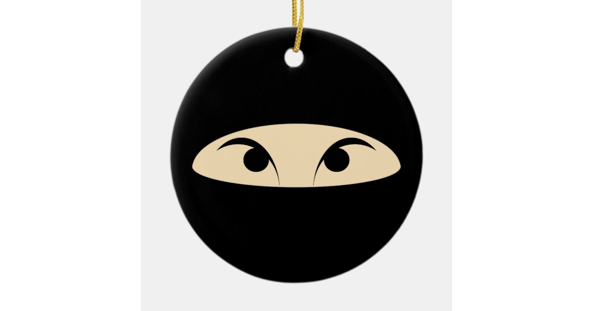 Ninja Face Ceramic Ornament | Zazzle