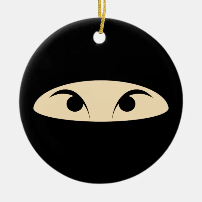 Ninja Face Ceramic Ornament | Zazzle