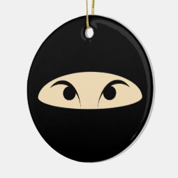 Ninja Face Ceramic Ornament | Zazzle