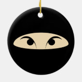 Ninja Face Ceramic Ornament | Zazzle