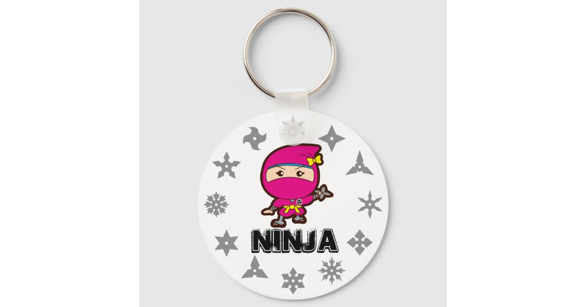 Ninja Girl Keychain | Zazzle