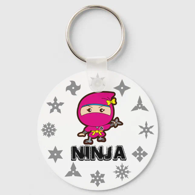 Ninja Girl Keychain | Zazzle