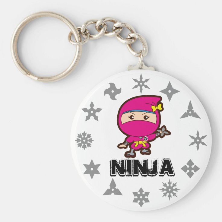 Ninja Girl Keychain | Zazzle
