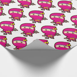 Ninja Girl Wrapping Paper | Zazzle