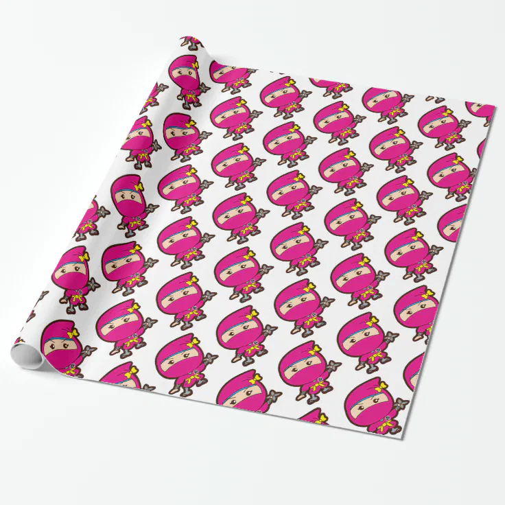 Ninja Girl Wrapping Paper | Zazzle
