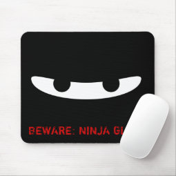 Ninja Glare! Mouse Pad | Zazzle