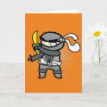 Ninja greeting card | Zazzle