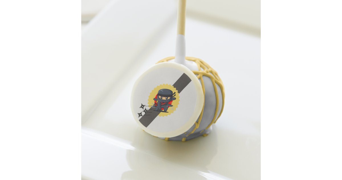 Ninja Karate Birthday Party Cake Pops | Zazzle