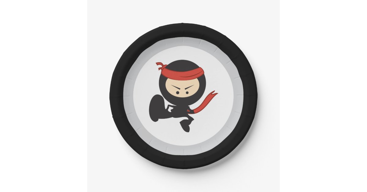 Ninja Paper Plates | Zazzle