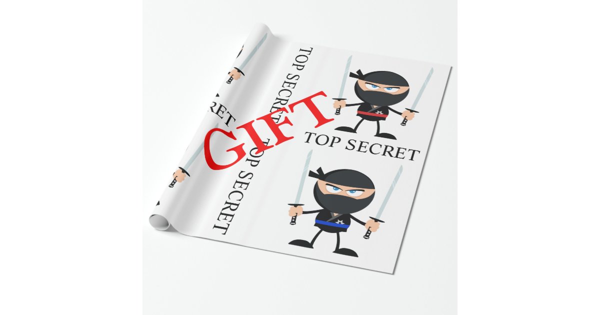 Ninja the Gift Guards Wrapping Paper | Zazzle