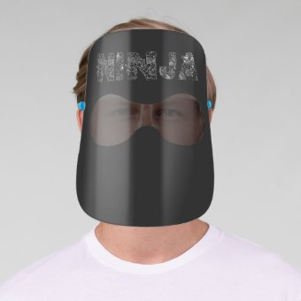 Ninja - The Stealth Warrior Face Shield | Zazzle