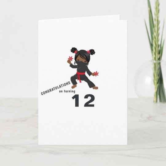 Ninja theme Birthday Greeting Card | Zazzle.com