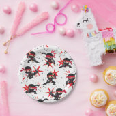 Ninja Warrior Birthday Party Paper Plates | Zazzle